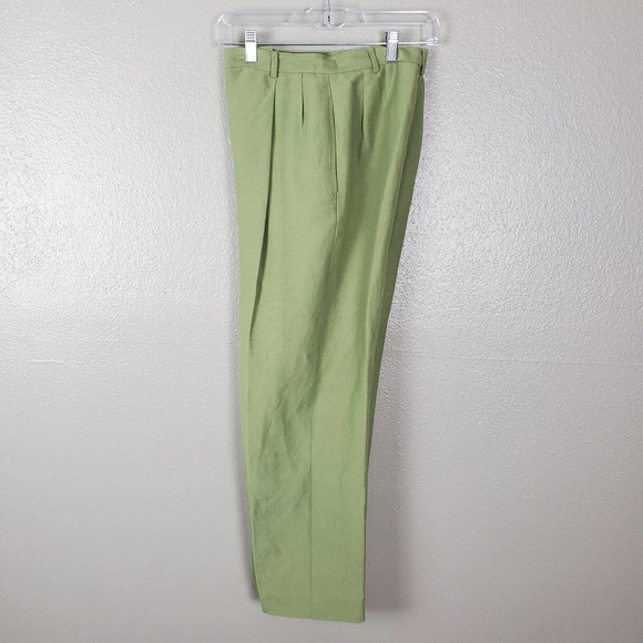 Emma James | Pants & Jumpsuits | Emma James Petite Green Linen Rayon ...